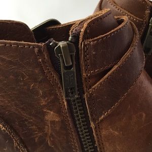 Frye | Shoes | Frye Ray Western Shootie Distressed Booties | Poshmark